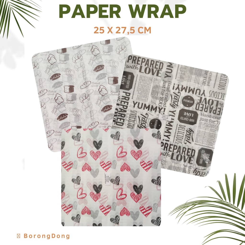Jual Paper Wrap 25x27,5 cm (isi +-100 lembar) | Shopee Indonesia