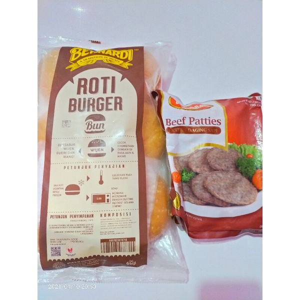 Jual Paket Roti Burger Bernadi Wijen Patties Yona | Shopee Indonesia