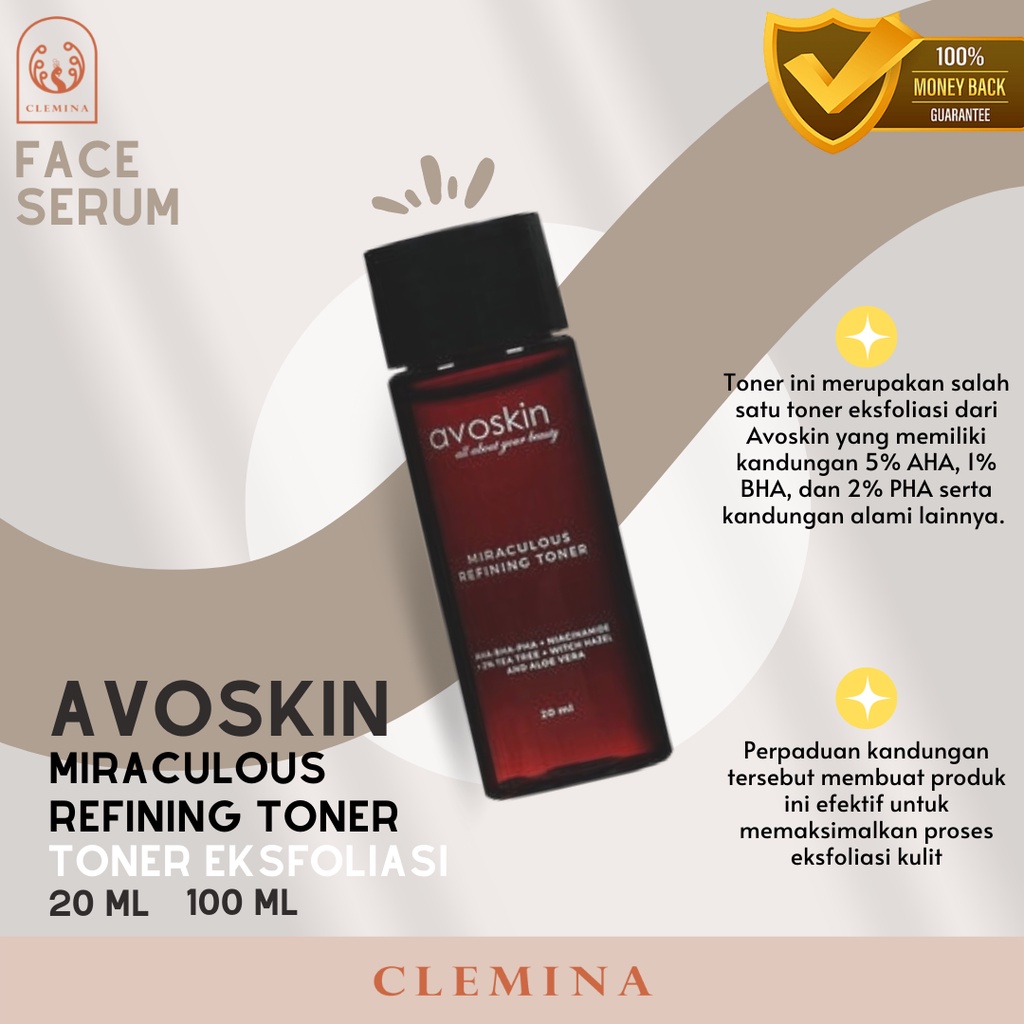 Jual Avoskin Miraculous Refining Toner Exfoliating Eksfoliasi Kulit ...