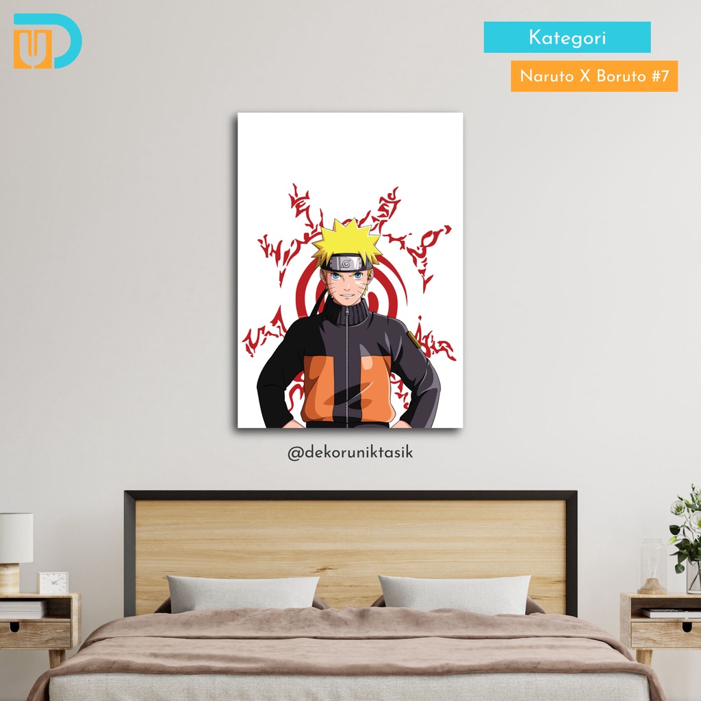 Jual DEKORUNIK Poster Kayu Naruto X Boruto 7-9 Wall Decor Pajangan ...