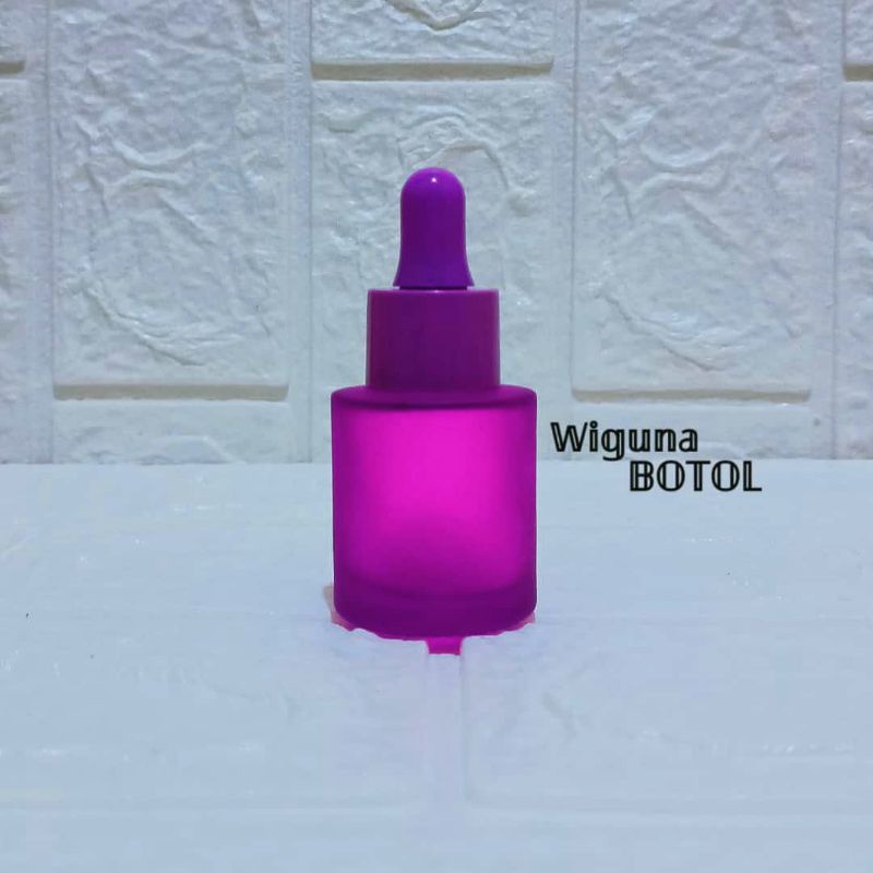 Jual Botol Pipet 20ml Frosted Ungu / Botol Serum 20ml Kaca | Shopee ...