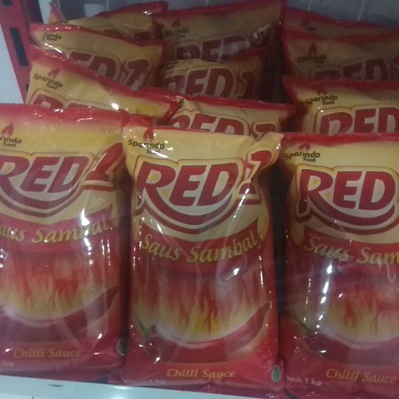 Jual red 1 saus sambal refill jumbo uk. 1kg | Shopee Indonesia