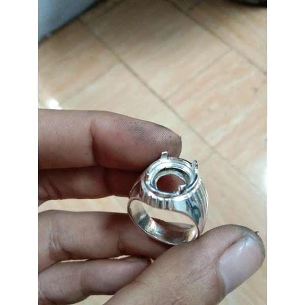Jual emban cincin perak 925 handmade sedia tanam atau catokan 02 ...