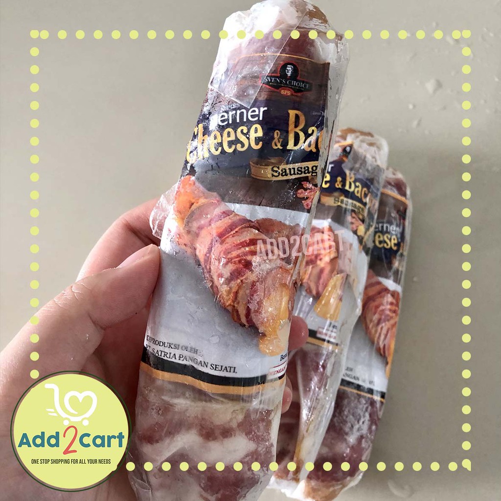 Jual SVEN'S CHOICE - SWISS BERNER CHEESE AND BACON SAUSAGE - 170 gr ...