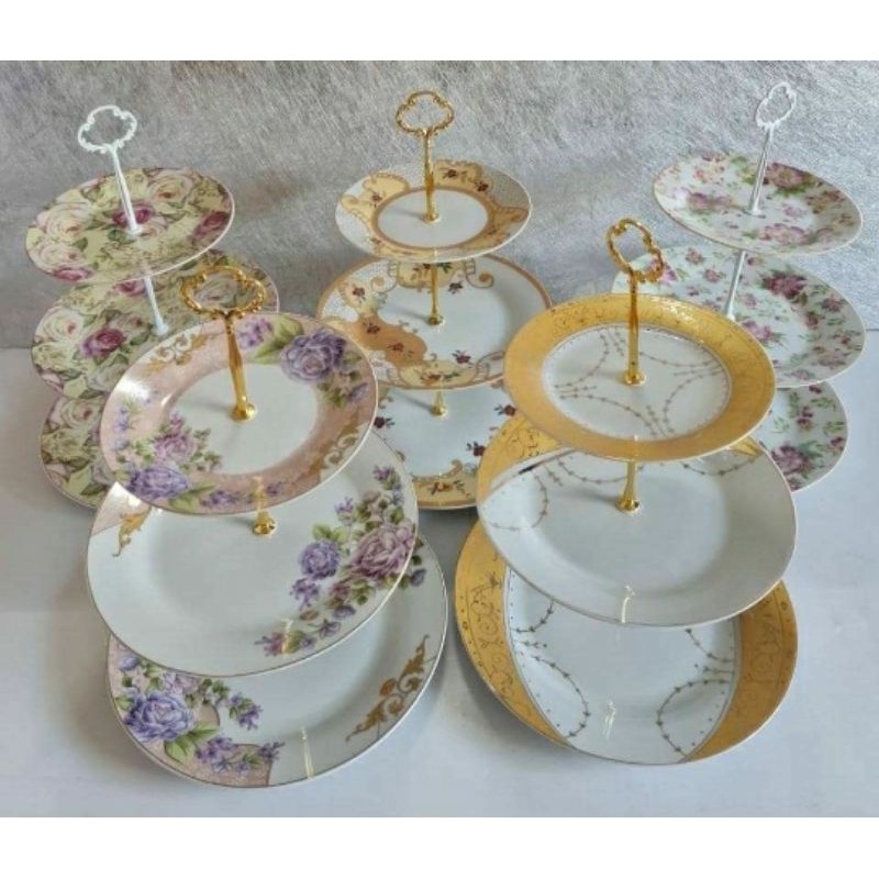 Jual VICENZA Piring Susun tingkat tiga PA25 n P25 | Shopee Indonesia