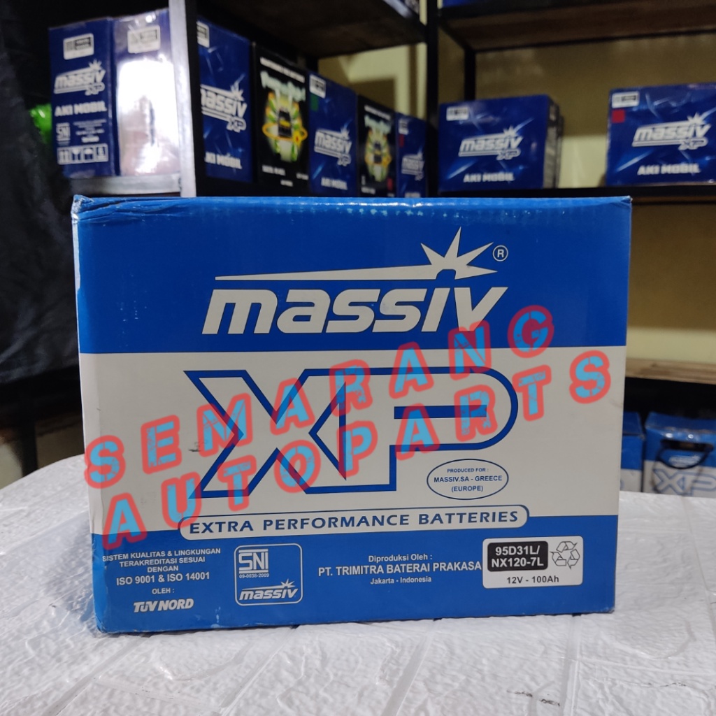 Jual ACCU AKI BASAH 95D31L / NX120-7L 12V 100Ah MASSIV XP | Shopee Indonesia