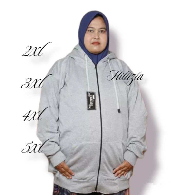 Jual Sweater Jaket NATURAL HOODIE Oversize Pria Wanita Big Size Jumbo ...