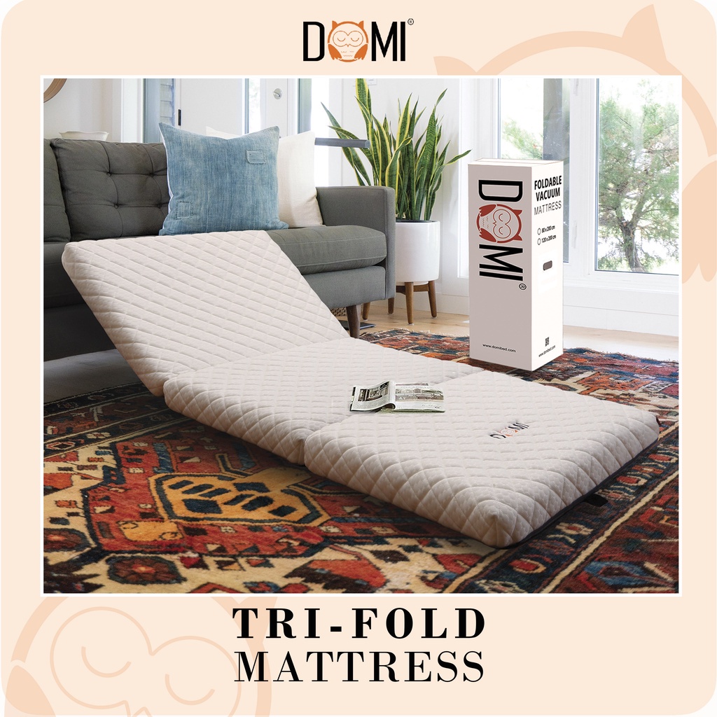Jual Domi Tri Fold Domi Mattress White 80 x 200 x 10 cm Kasur Lantai ...