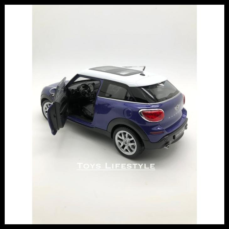 Jual Welly Diecast - Mini Paceman Skala 1:24 (Biru) | Shopee Indonesia