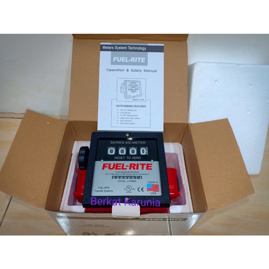 Jual Flow Meter Solar Fuel - Rite 1.5" 4digit | Shopee Indonesia