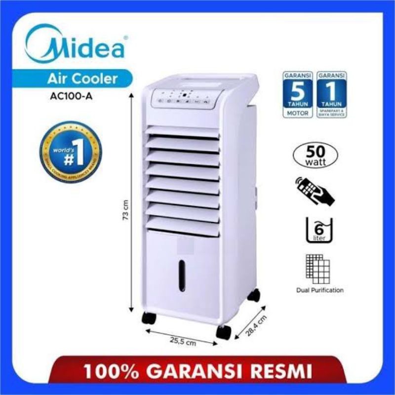 Jual MIDEA AIR COLLER KAPASITAS 6 LITER AC 100 A ORI GARANSI RESMI ...