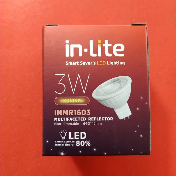 Jual Lampu LED SPOTLIGHT IN LITE MR16 Bohlam INLITE LED 3W 3 Watt MR16 ...