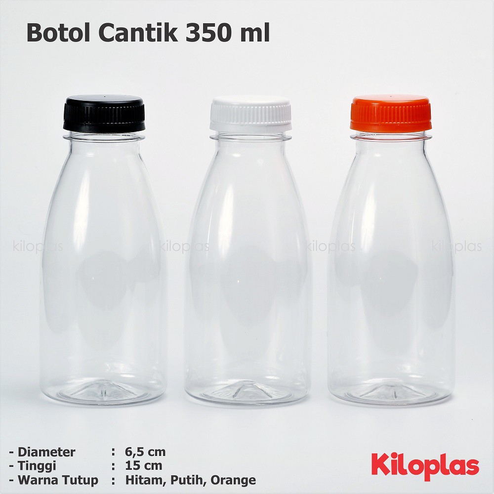 Jual Botol Cantik 350 ml / Botol Plastik 350 ml - Tutup Segel | Shopee Indonesia
