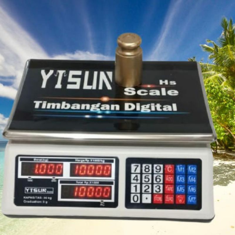 Jual 40kg timbangan digital meja laundry sembako ekpedisi dsb | Shopee ...