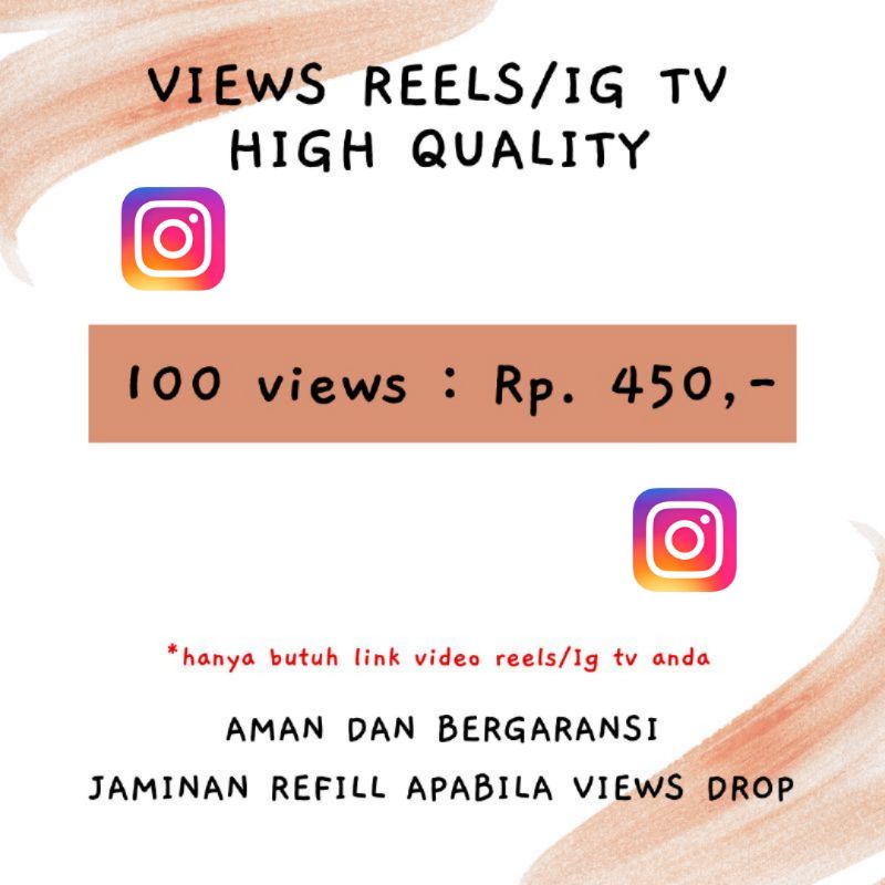 Jual VIEWS REELS/IG TV HIGH QUALITY | Shopee Indonesia