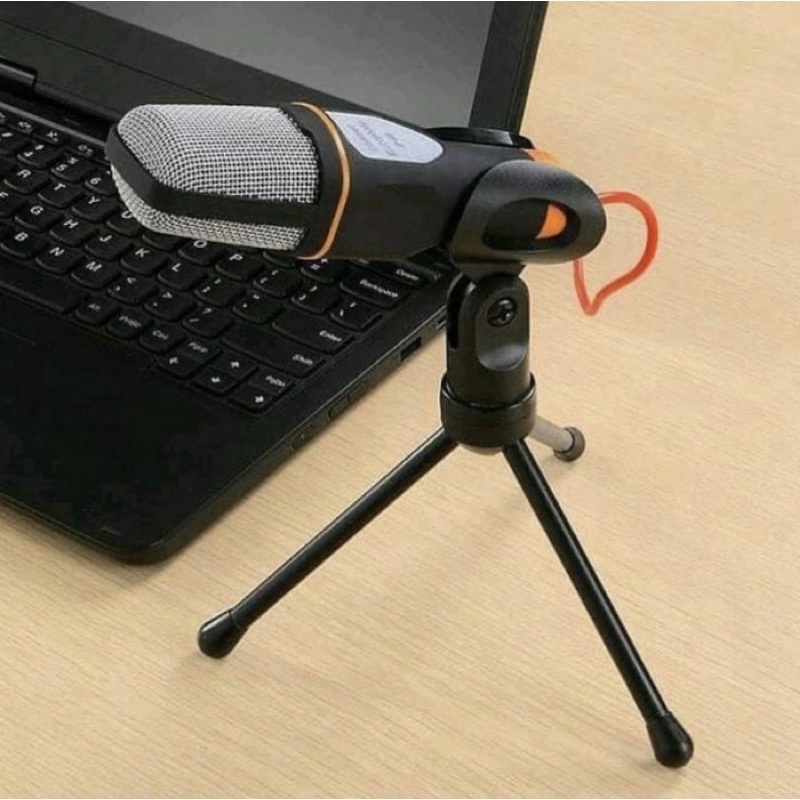 Jual Mic Condenser Minimalis + Tripod Microphone Mik Stand Meja Live ...
