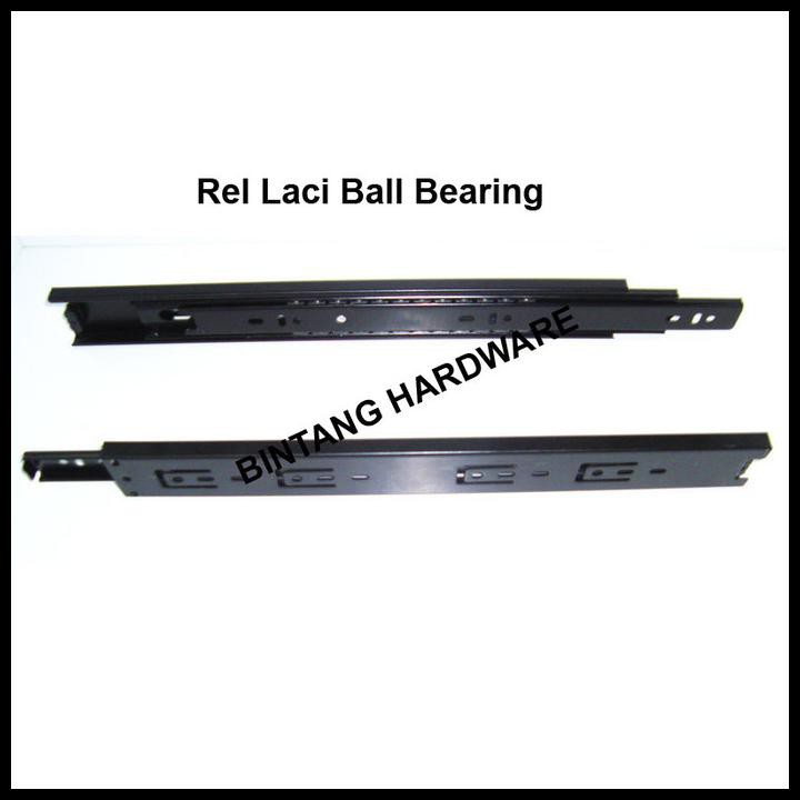 Jual Rel Laci Ball Bearing 40 Cm Double Track Full Extension Lebar 45 ...