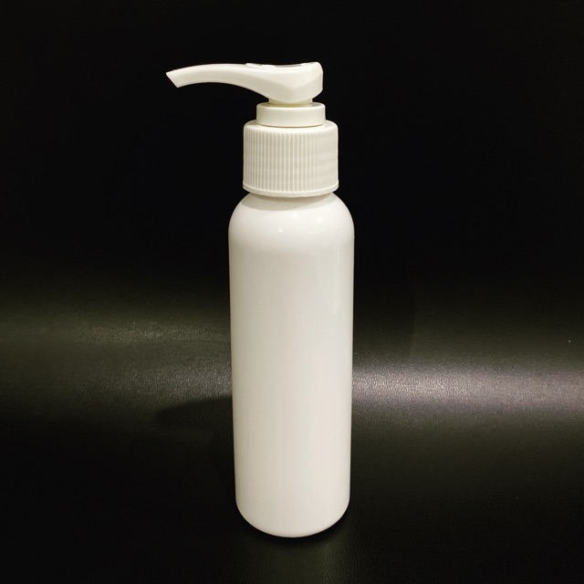 Jual BOTOL PET 100 ML PUTIH GLOSSY - TUTUP PUMP PUTIH | Shopee Indonesia