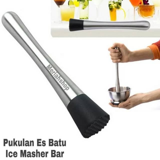 Jual Stick Penghancur Pukulan Es Batu Ice Masher BAR Stainless Subron ...