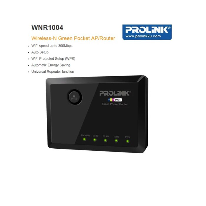 Jual PROLiNK WNR1004 - Wireless-N Green Pocket AP | Shopee Indonesia