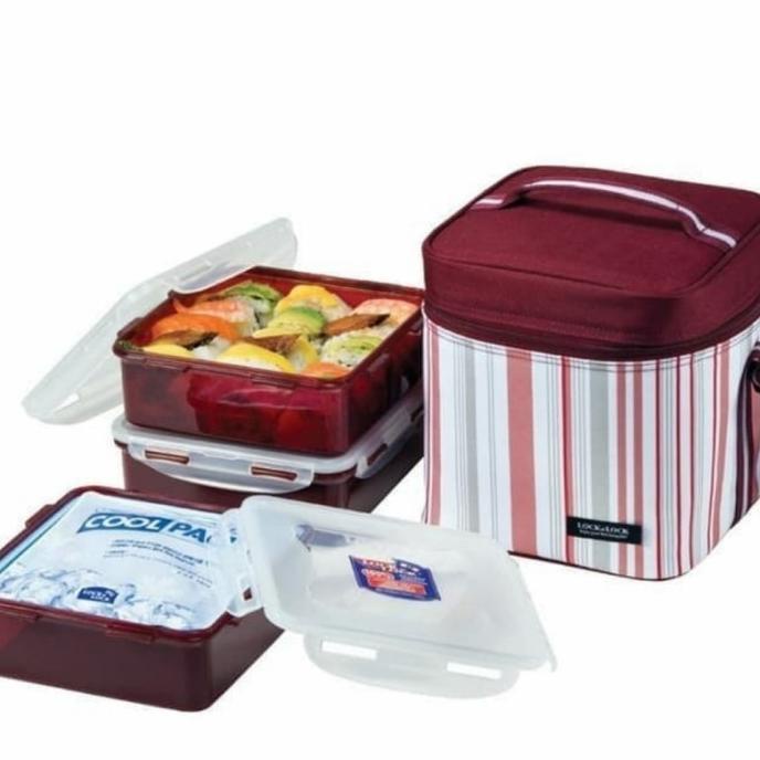 Jual Lock n Lock Lunch Box Set with Strip Bag - Kotak Makan Piknik ...