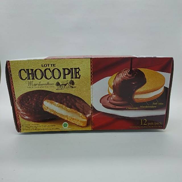 Jual Lotte Choco Pie Box 12x25gr barcode 8990333811126 | Shopee Indonesia