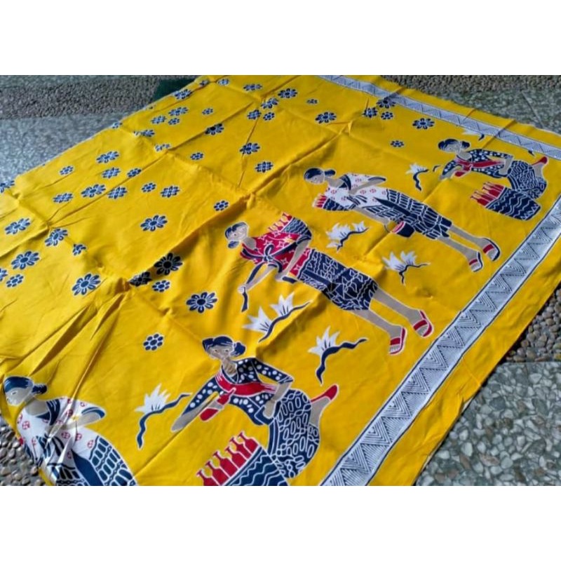 Jual tunik batik motif karakter mbok jamu warna putih | Shopee Indonesia