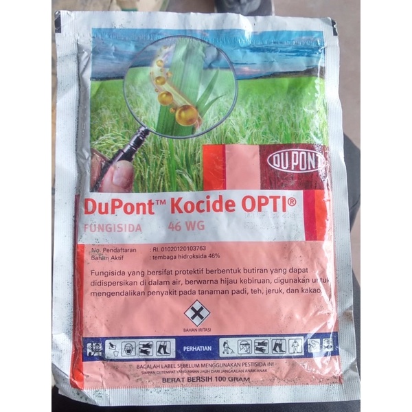 Jual Pembasmi Jamur Fungisida Dupont KOCIDE OPTI 46WG 100gr | Shopee ...