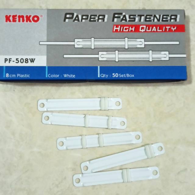 Jual Paper Fasteners Kenko PF-508 W 8cm / binder clip / penjepit kertas ...