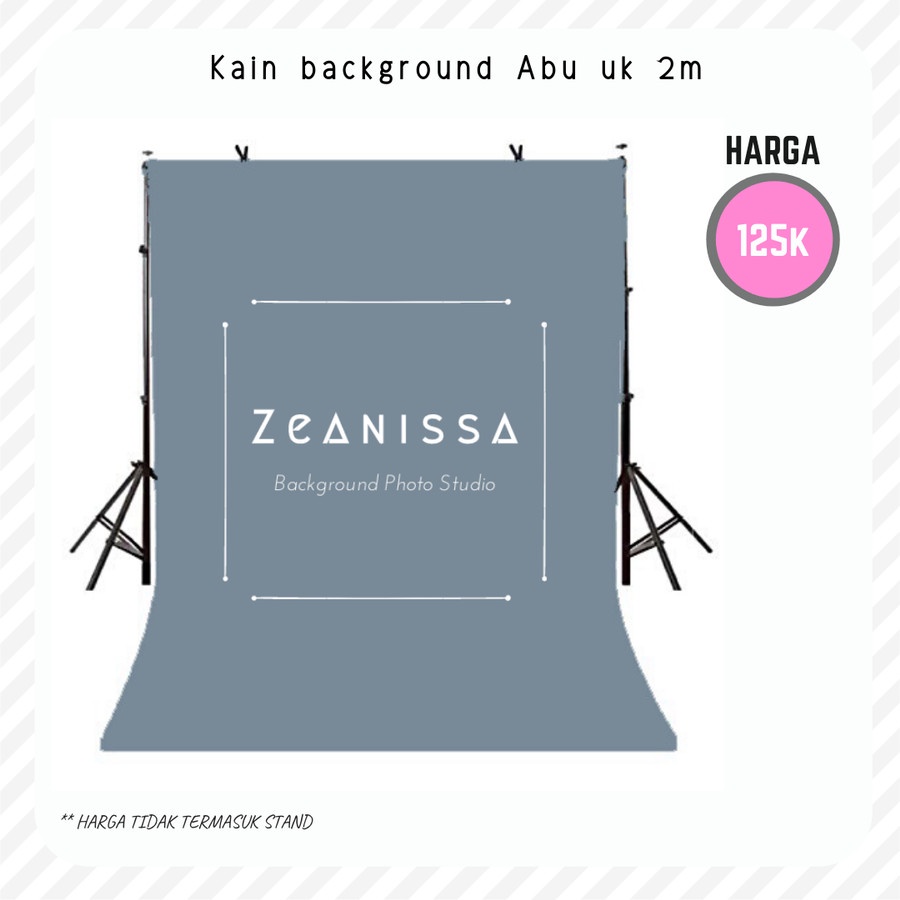 Jual Kain Background Backdrop latar layar Studio Foto polos abu 2x2 ...
