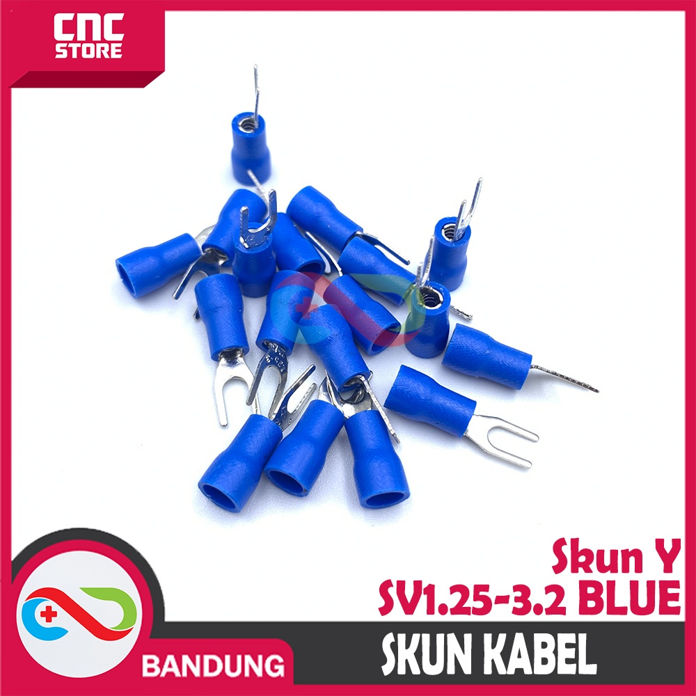 Jual SKUN Y SKUN GARPU CONNECTOR KABEL SV1.25-3.2 BLUE | Shopee Indonesia