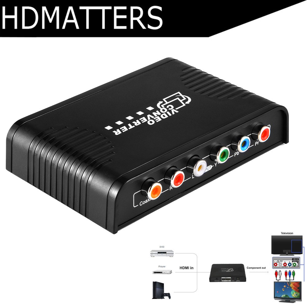 Jual PREORDER HDMI component converter HDMI to component 5 RCA ypbpr ...
