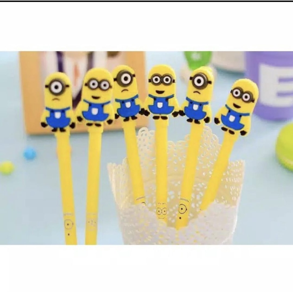 Jual Pulpen Karakter Lucu / Pulpen Gel Premium Minions | Shopee Indonesia