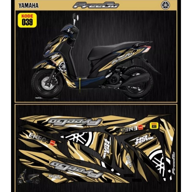 Jual striping sticker variasi motor freego semi fuull | Shopee Indonesia