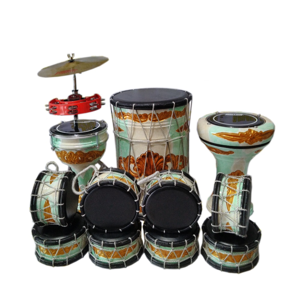 Jual marawis 1 set lengkap komplit 12 alat + 6 pcs tas polos batik ukir ...