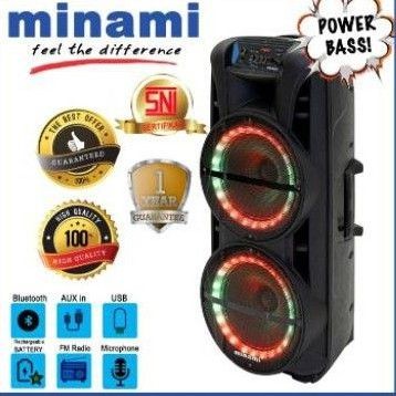 Jual SPEAKER MINAMI PARTYBOX 1212 12 IN INCH " WOOFER PORTABLE USB SD ...