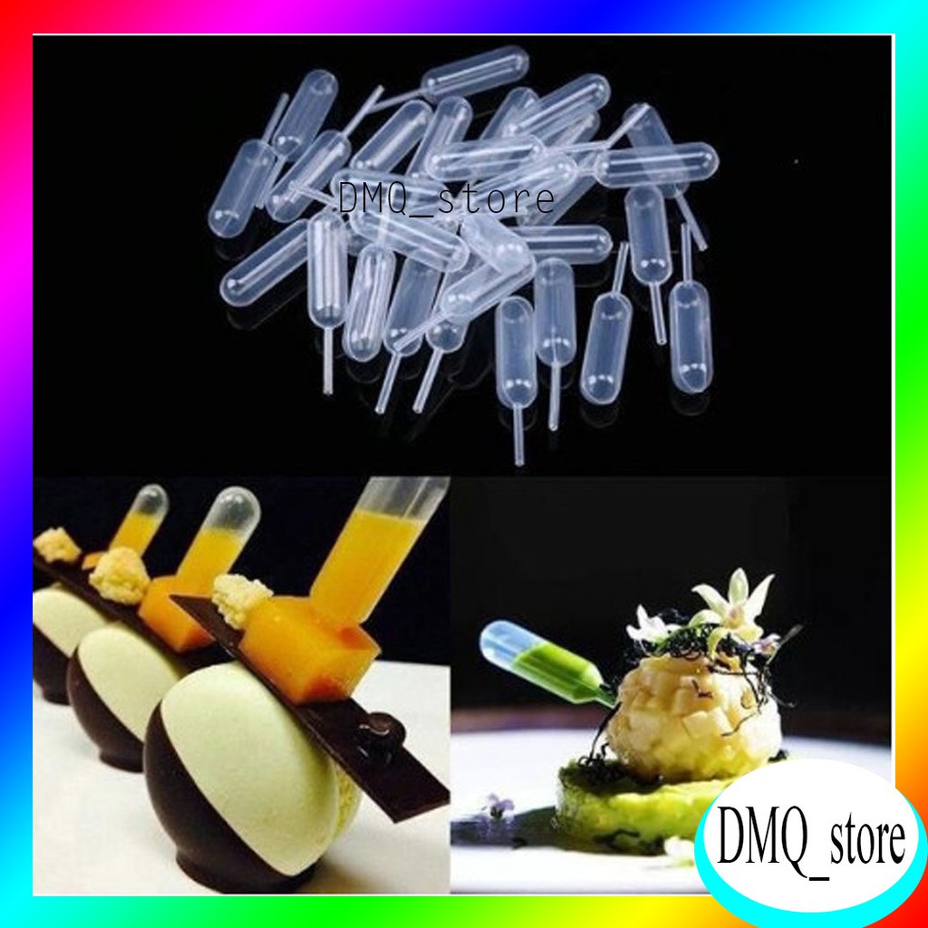 Jual Pipet Cupcake Tabung 4ml 50 pcs - Pipet Plastik Kue Dessert ...