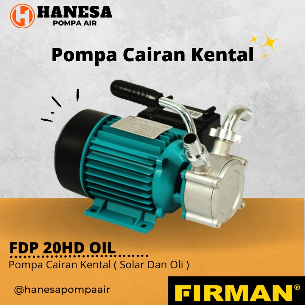 Jual Firman FDP 20HD OIL Pompa Cairan Kental ( Solar Dan Oli ) | Shopee ...