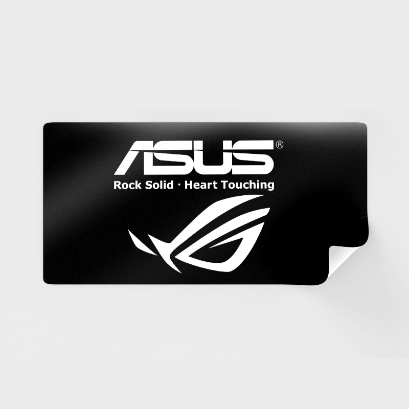 Jual Stiker ROG Republic of Gamer Rock Solid Heart Touching Satuan Anti ...