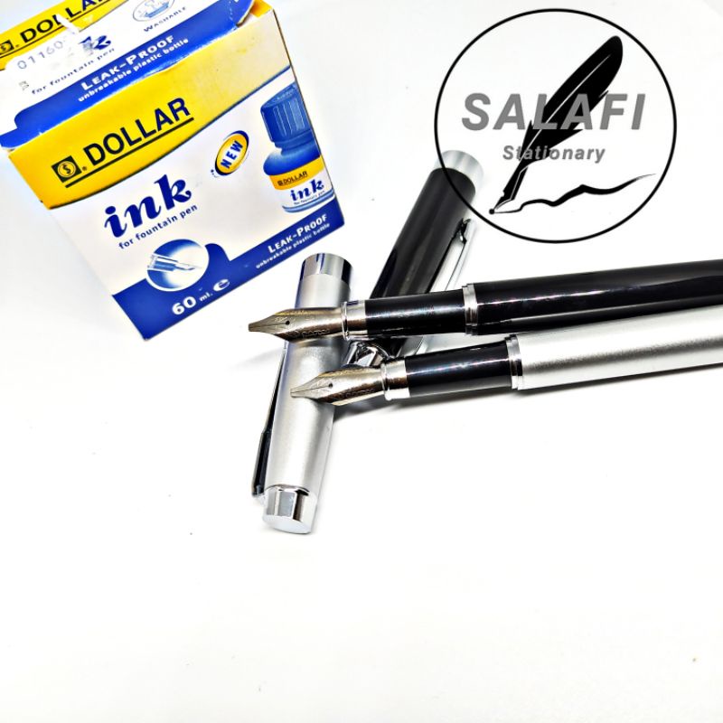 Jual Satu set Pulpen fountain pen kaligrafi nib 1,5 Mm kalam isi tinta ...
