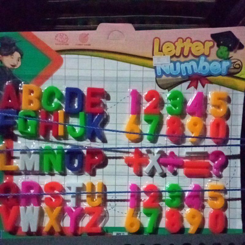 Jual mainan edukasi huruf dan angka | Shopee Indonesia