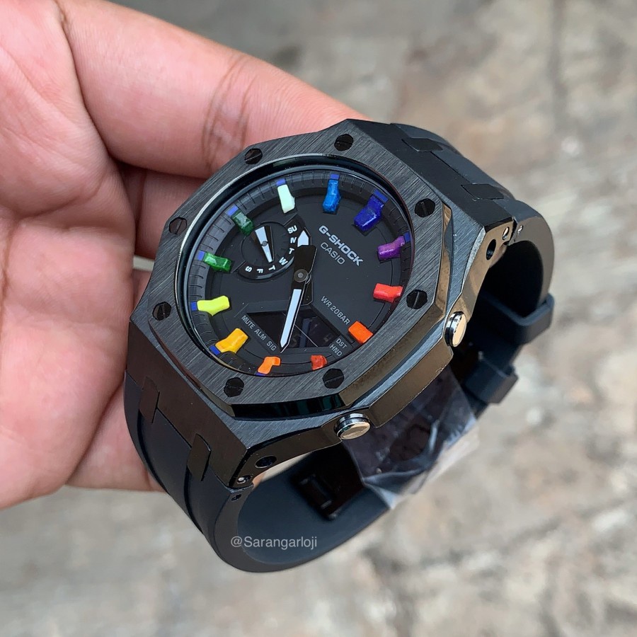 Jual Jam Tangan G-Shock GA2100 Original Custom rubber black Dial Lume ...