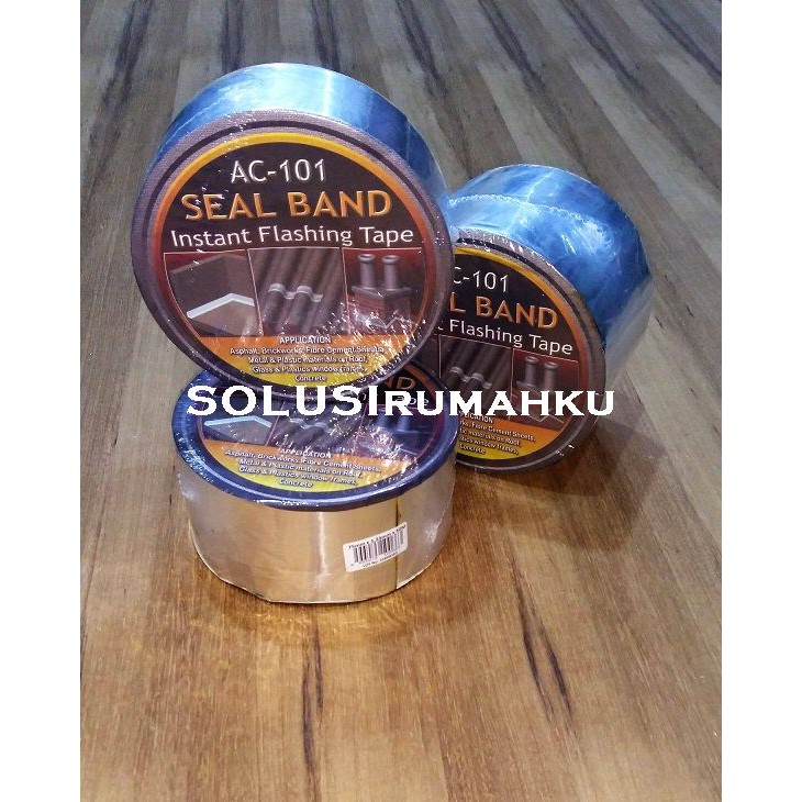 Jual ROLL 10 mtr Lakban Aspal 5 cm / Flash Band Seng Talang Atap Anti ...