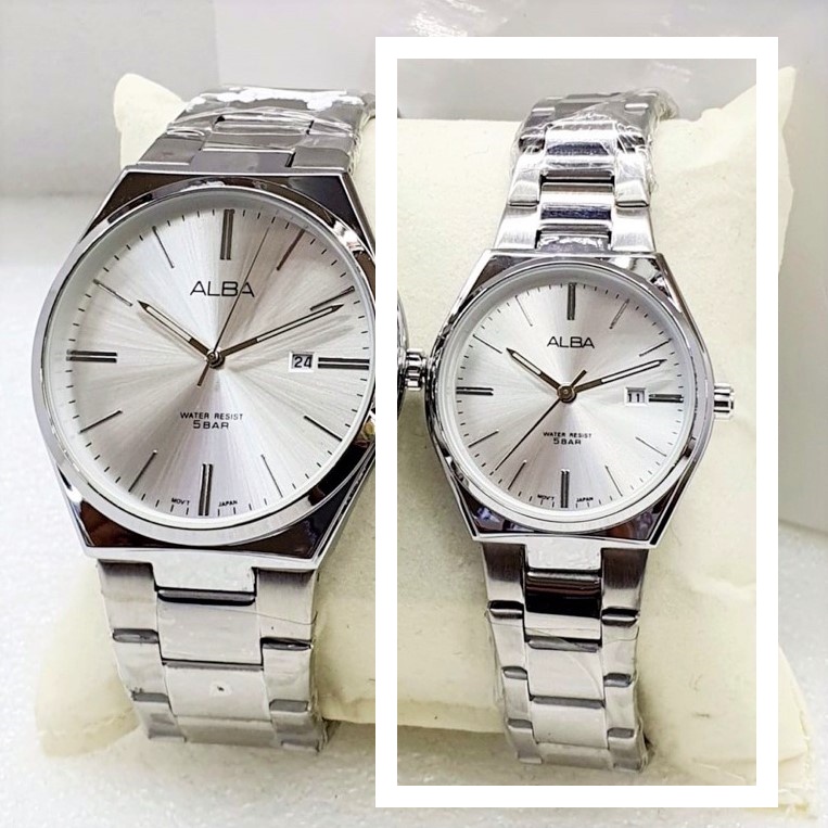 Jual Jam tangan fashion minimalis pria & wanita model couple rantai ...