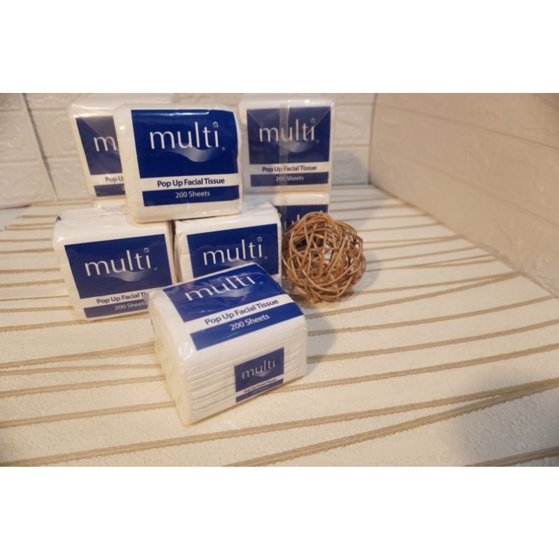 Jual Tissue multi 200 sheet/ tissu pop up multi/ tissue wajah | Shopee ...