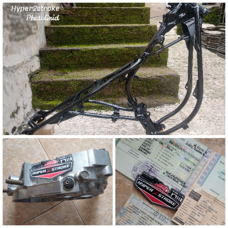 Jual Rangka frame dokumen lengkap RX-KING 2002 Gold/Kuning emas ...