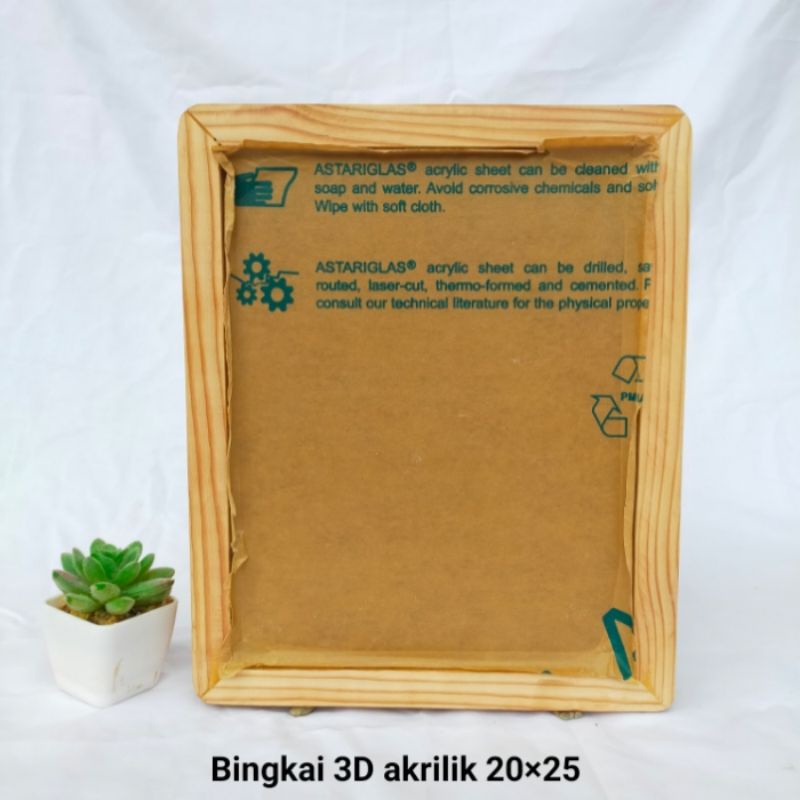 Jual Bingkai foto akrilik /bingkai 3D 25x25/ rongga dalam 3,3 cm ...