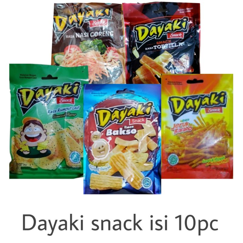Jual Dayaki Snack isi 10 bgks/ pak | Shopee Indonesia