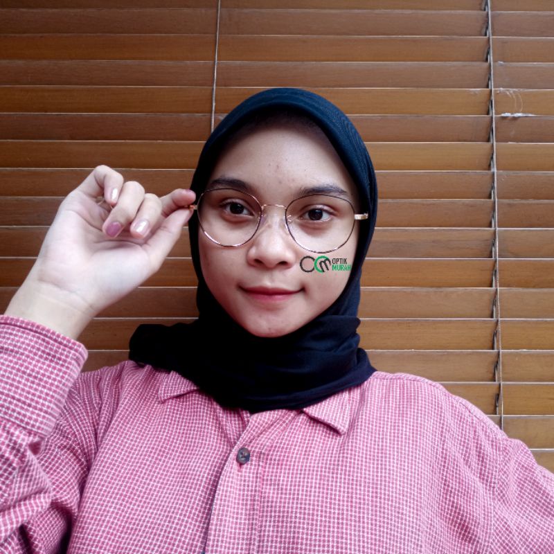 Jual Frame kacamata segi enam vintage besi gagang lentur Odile 38051 ...