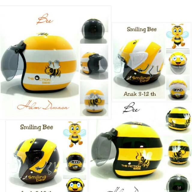 Jual Helm Bogo Couple smiling bee kaca Ori | Shopee Indonesia